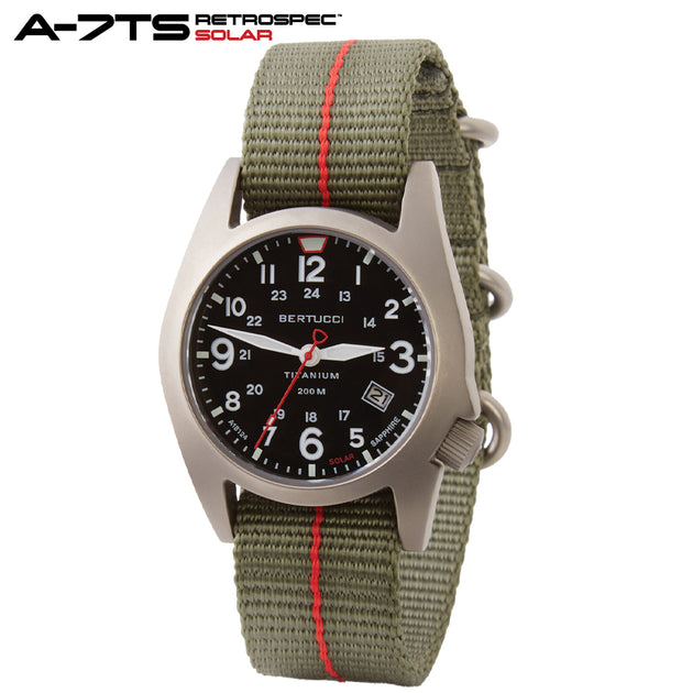 A-7TS RETROSPEC™ Solar – ultimatefieldwatch.com - Bertucci Watches