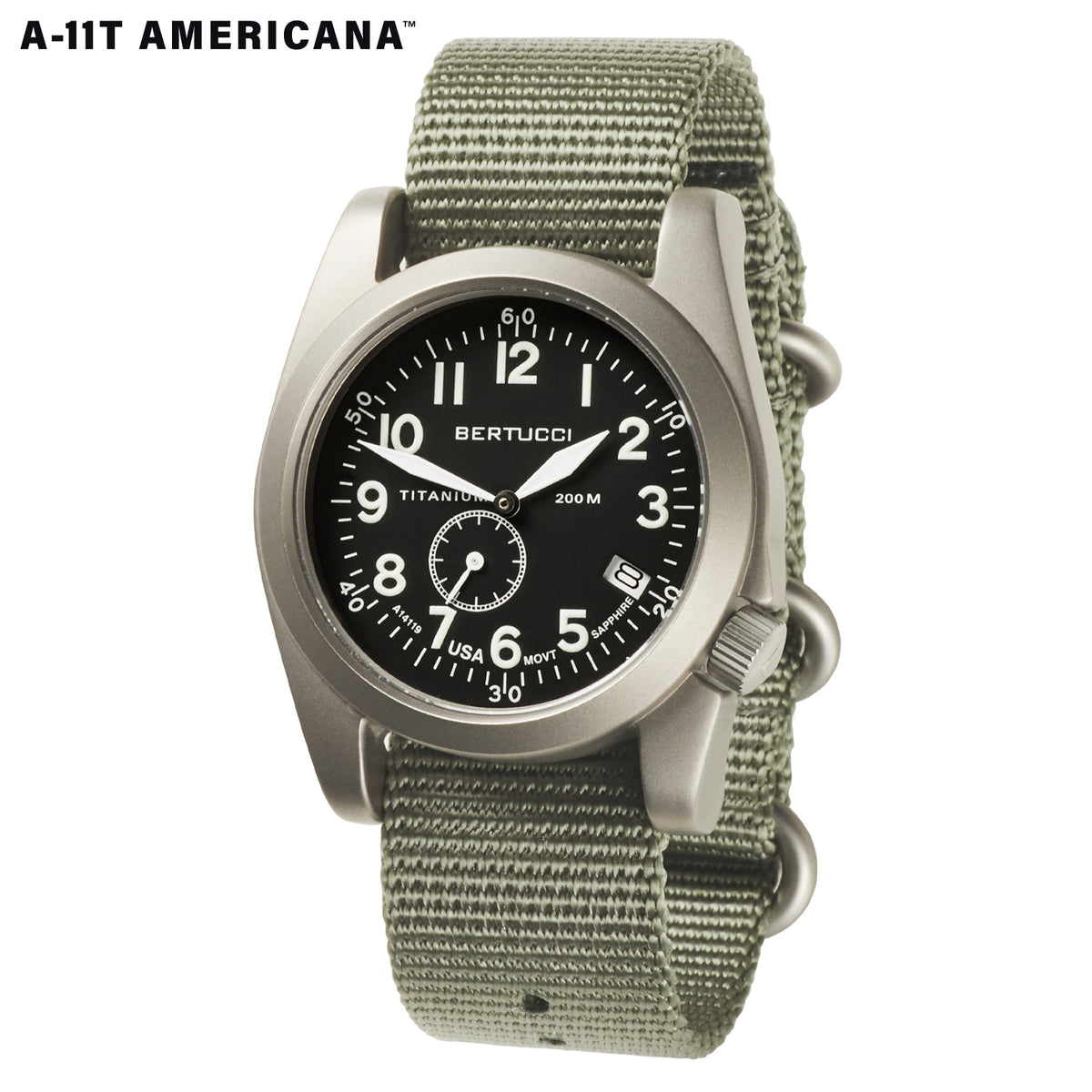 Bertucci A-11T Americana Titanium Military Watch – ultimatefieldwatch ...