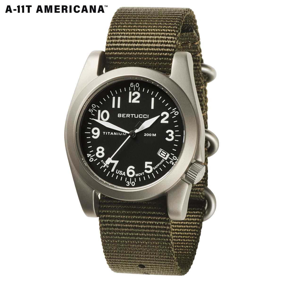 Bertucci A-11T Americana Titanium Military Watch – ultimatefieldwatch ...