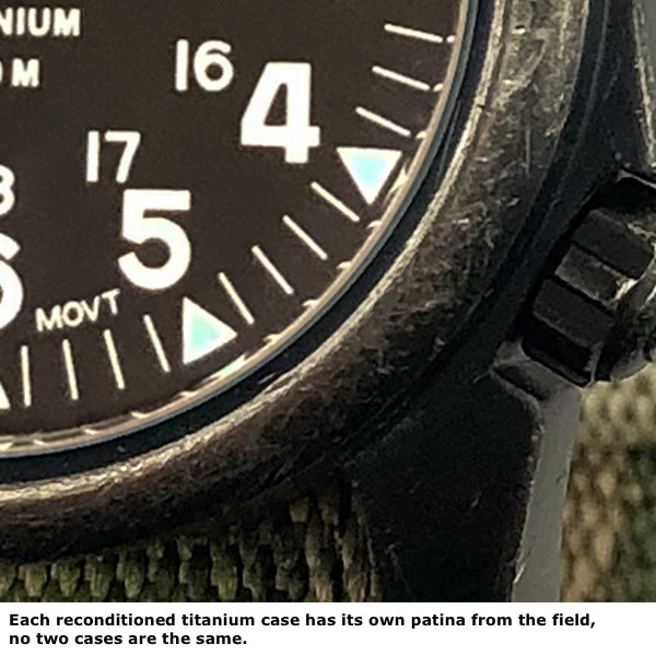 #12033VP A-2T Vintage™ Patina - Black dial w/ Multicam webbing band, C ...